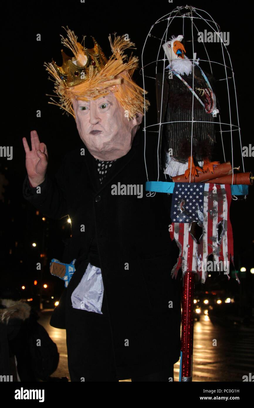 New York, NY USA. 30th. Jul, 2018. Known as the Trump Puppet performer ...