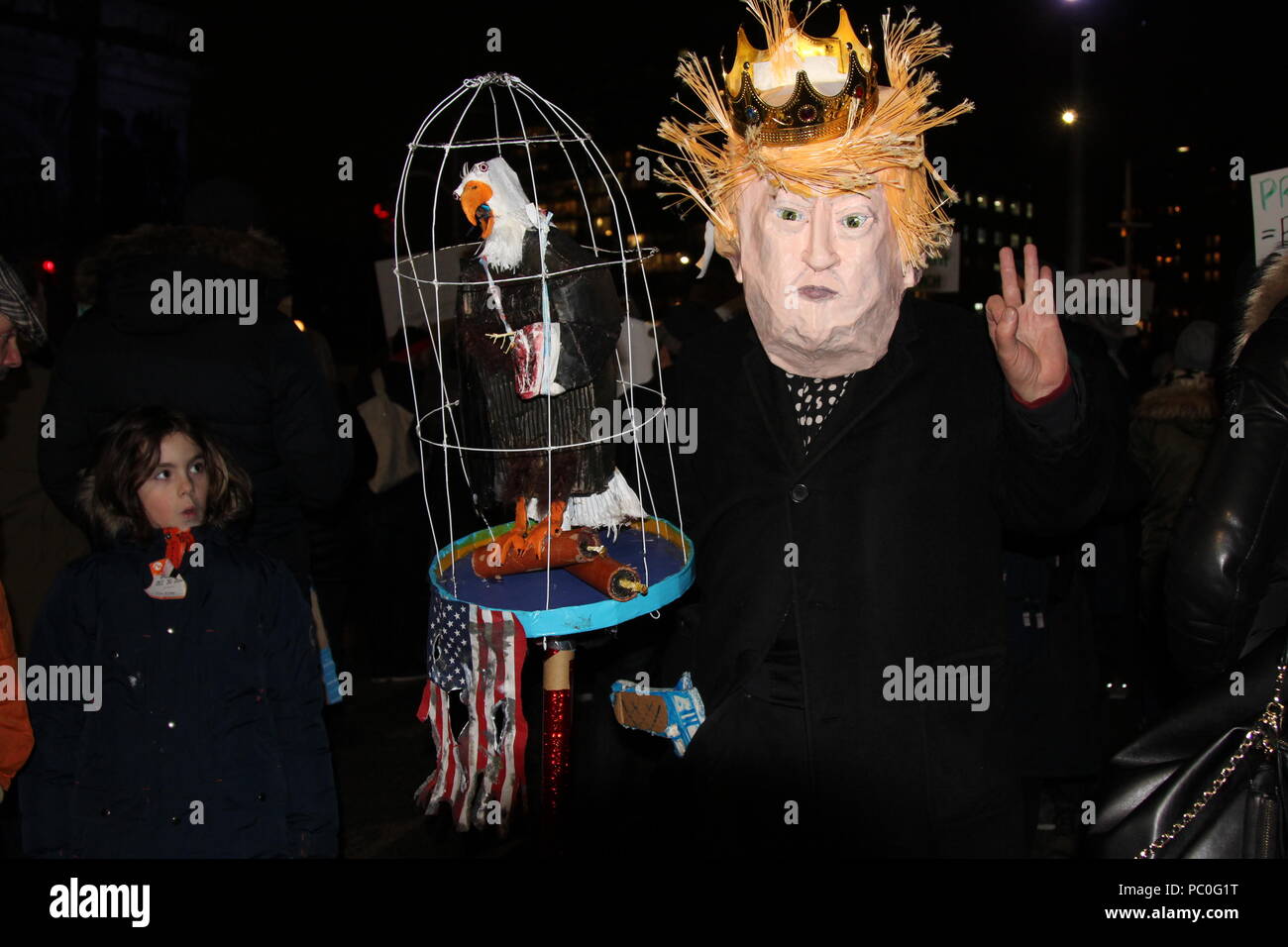 New York, NY USA. 30th. Jul, 2018. Known as the Trump Puppet performer ...