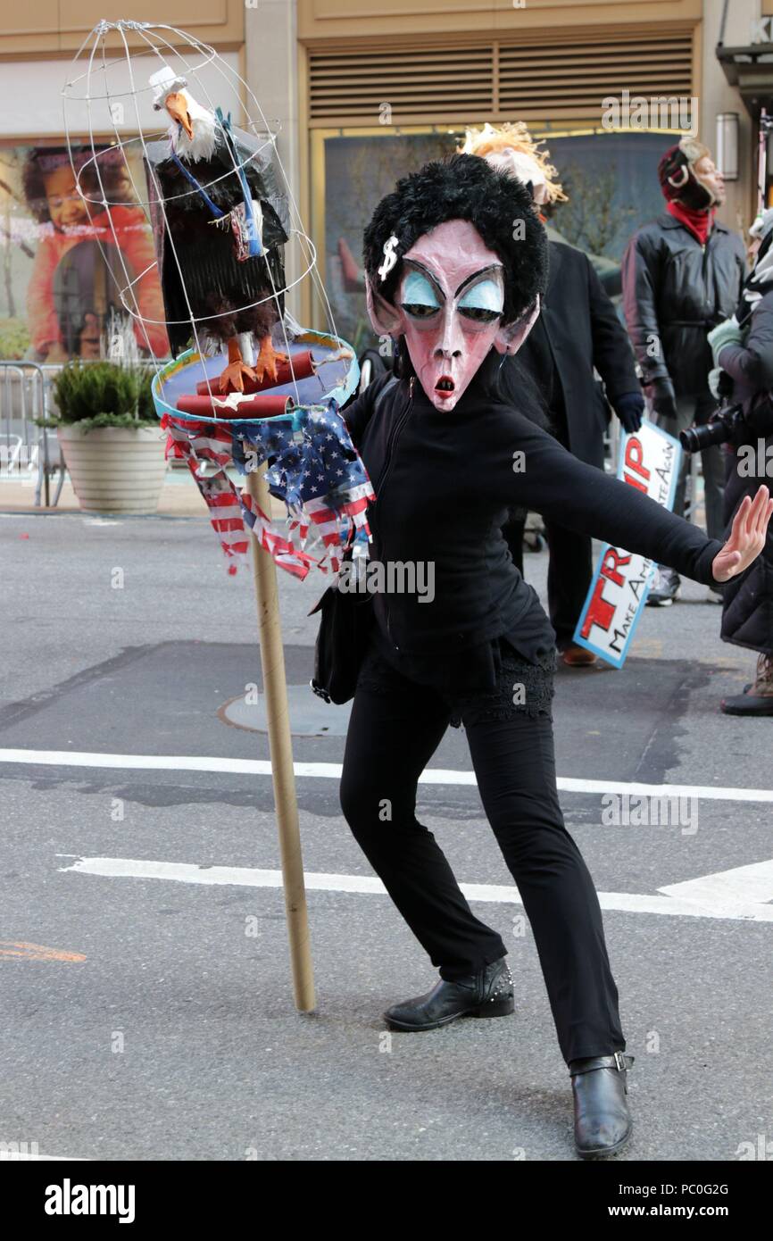New York, NY USA. 30th. Jul, 2018. Known as the Trump Puppet performer ...