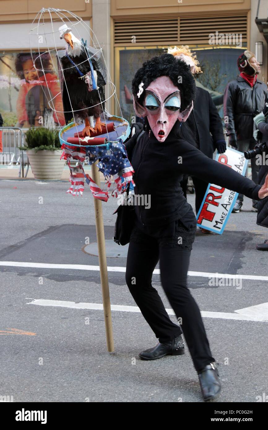 New York, NY USA. 30th. Jul, 2018. Known as the Trump Puppet performer ...