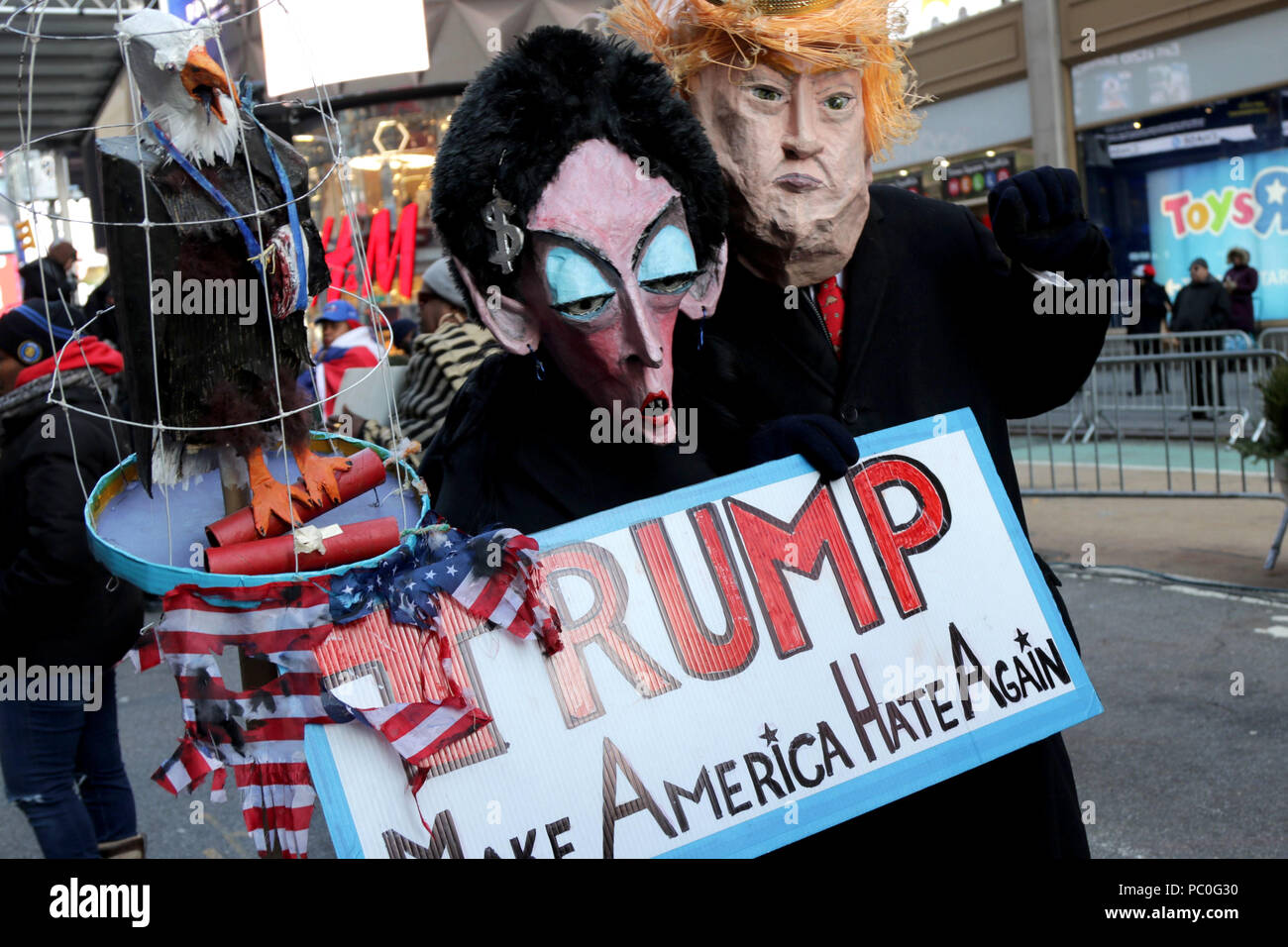 New York, NY USA. 30th. Jul, 2018. Known as the Trump Puppet performer ...