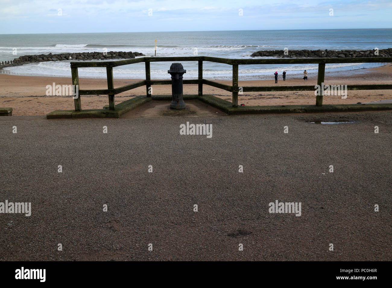 Beach Esplanade - North sea - Aberdeen - Scotland - UK Stock Photo - Alamy