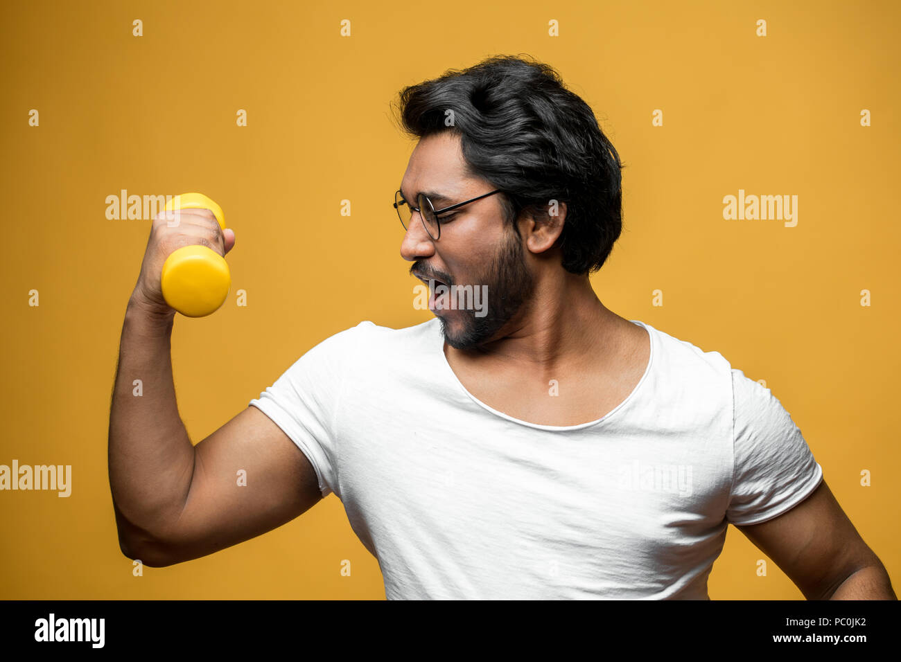 Young indian bodybuilder hi-res stock photography and images - Alamy