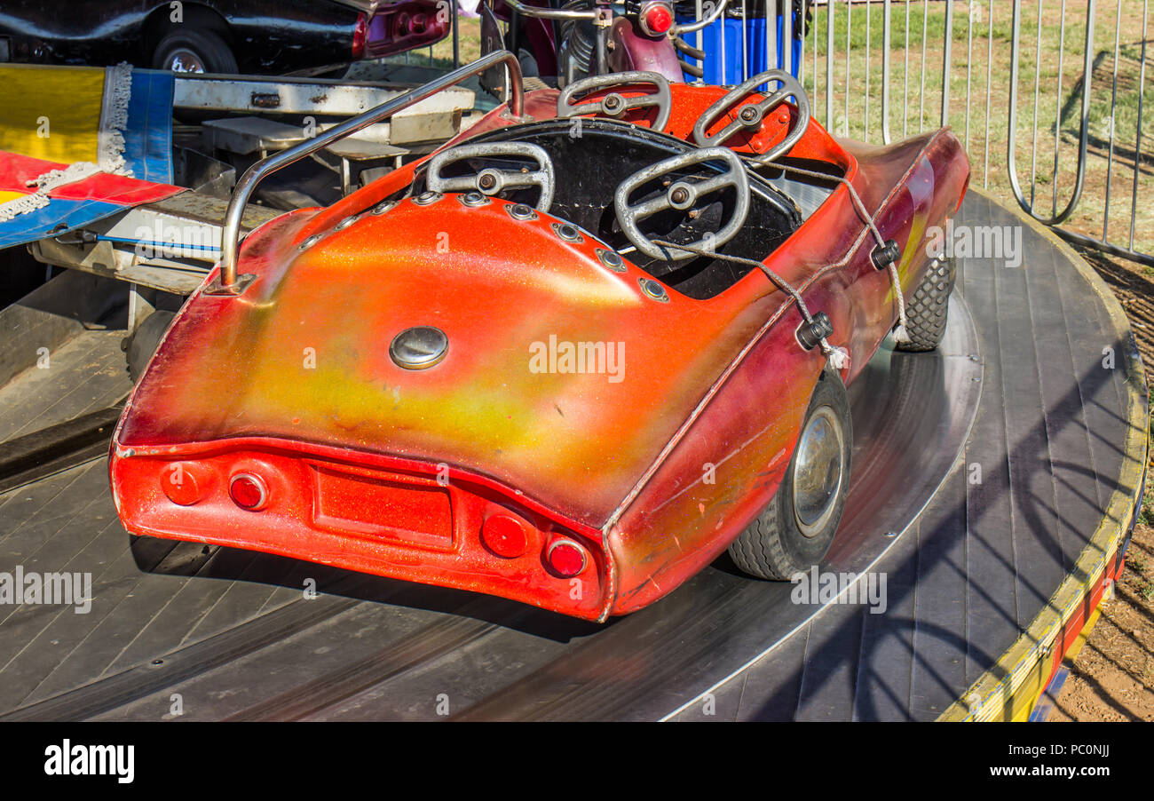 Amusement Ride Car With Four Seats Stock Photo - Alamy