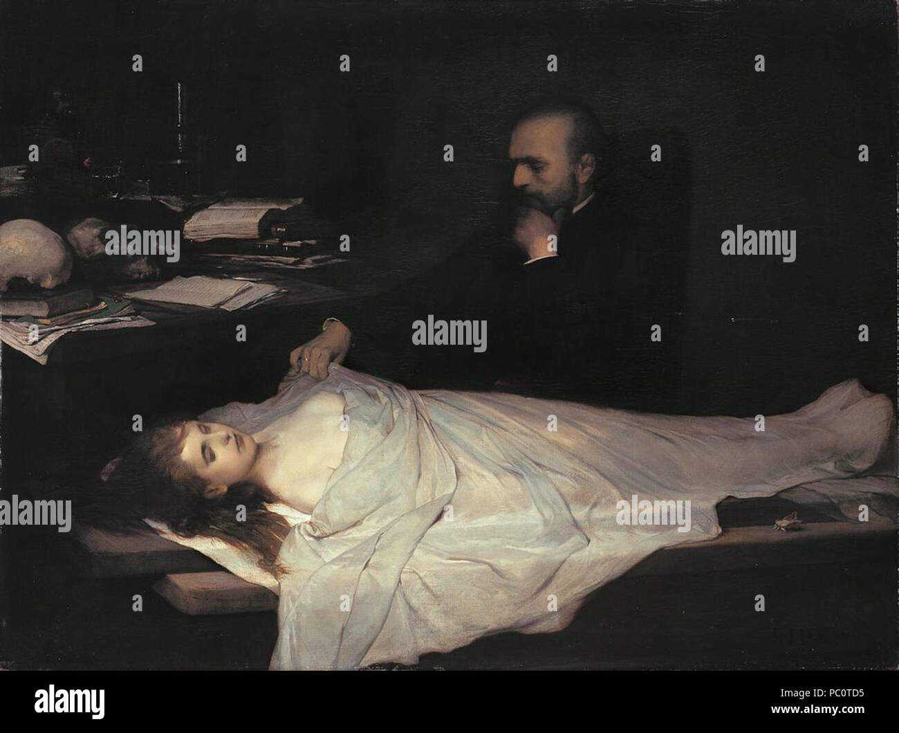 37 Gabriel von Max Der Anatom Stock Photo - Alamy