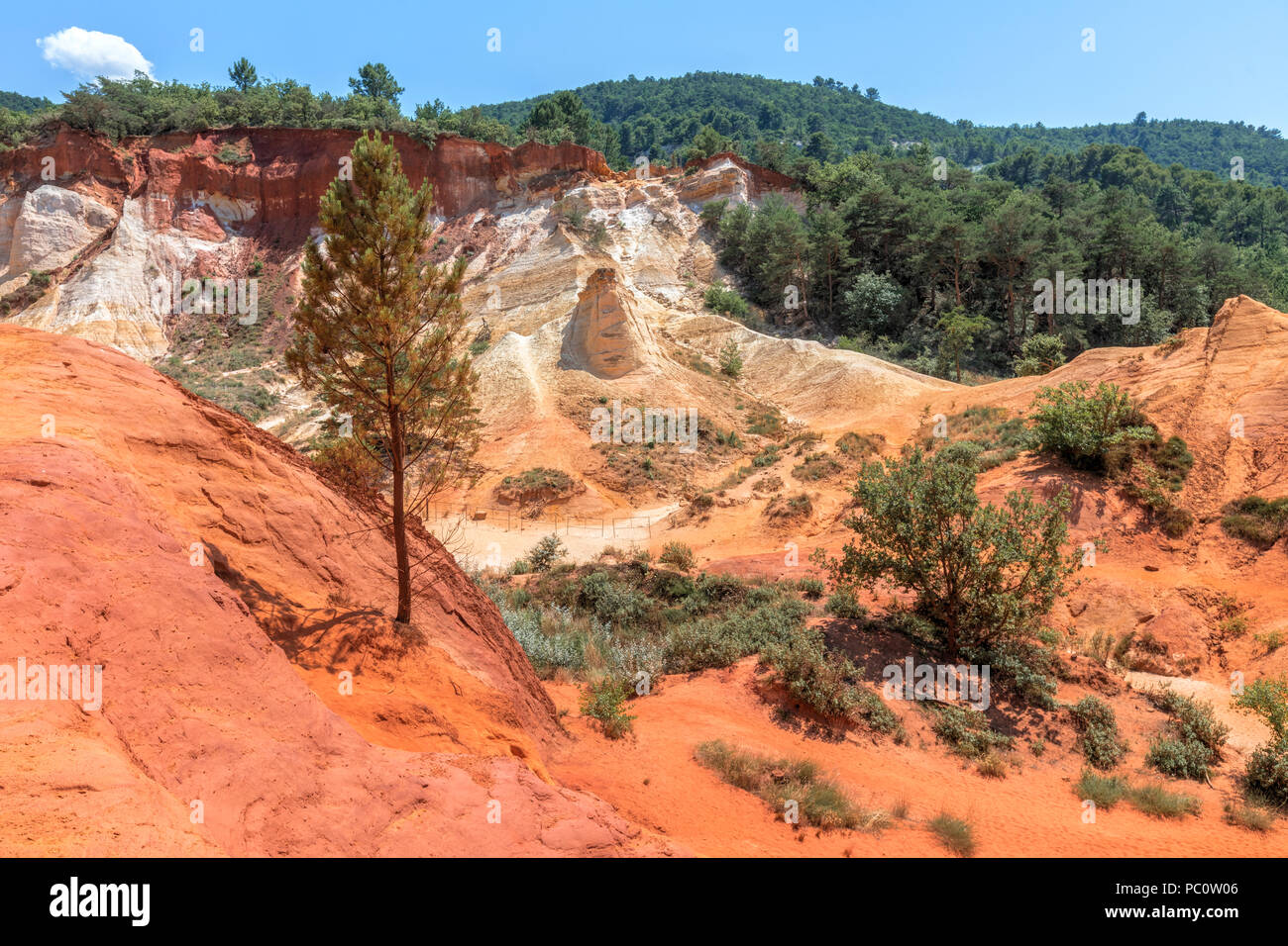 French Colorado, Rustrel, Vaucluse, Provence, France, Europe Stock ...