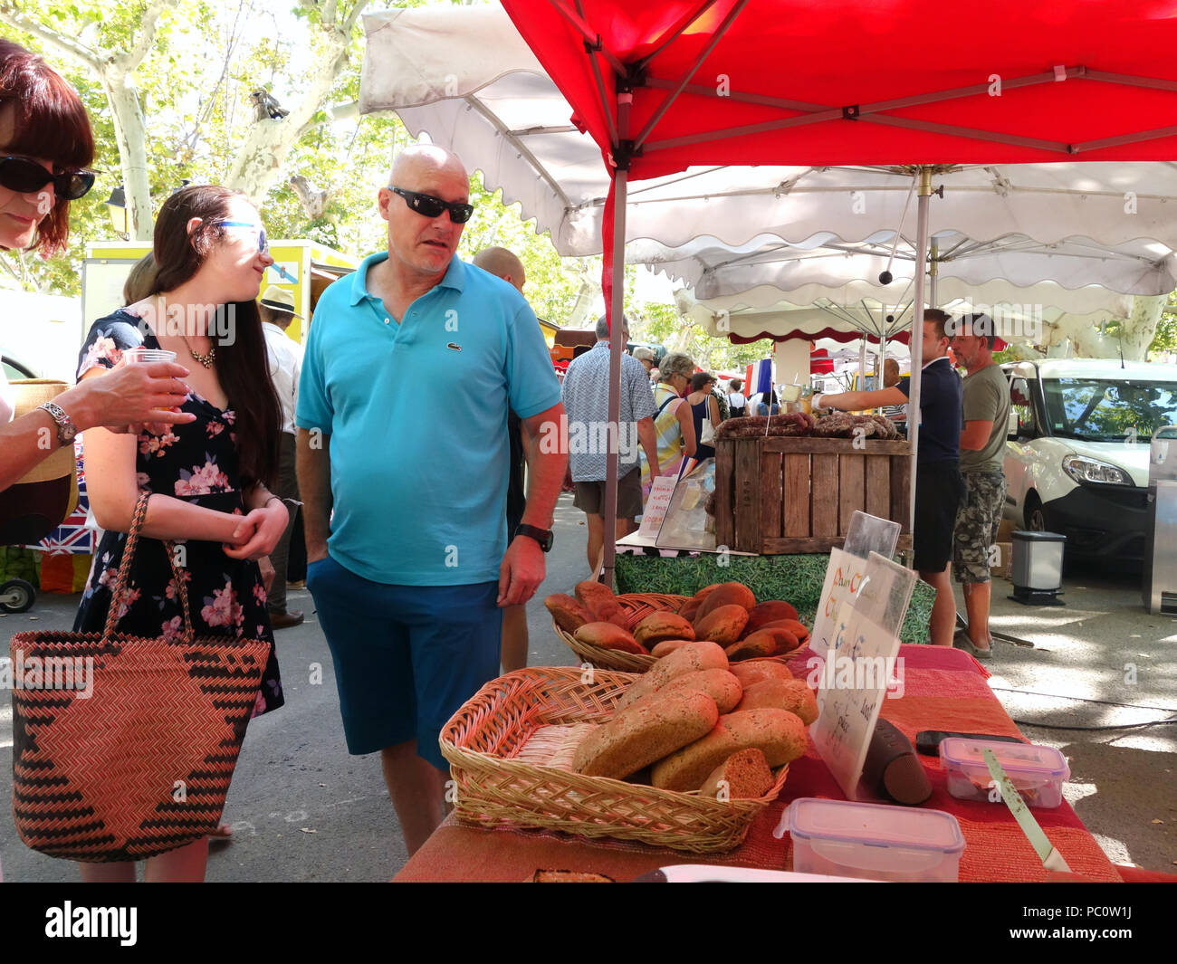 Market at saint chinian hi-res stock photography and images - Alamy