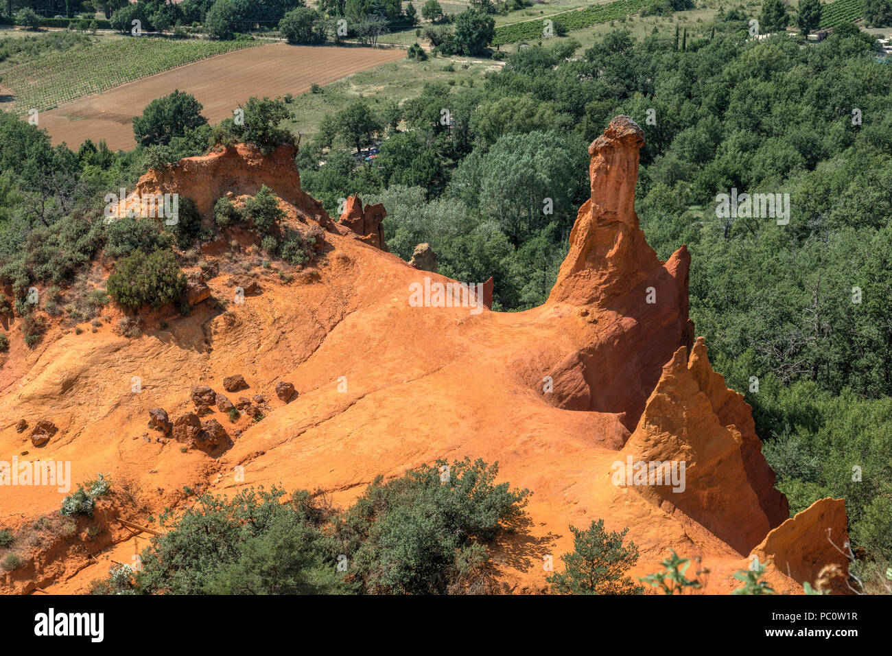 French Colorado, Rustrel, Vaucluse, Provence, France, Europe Stock ...
