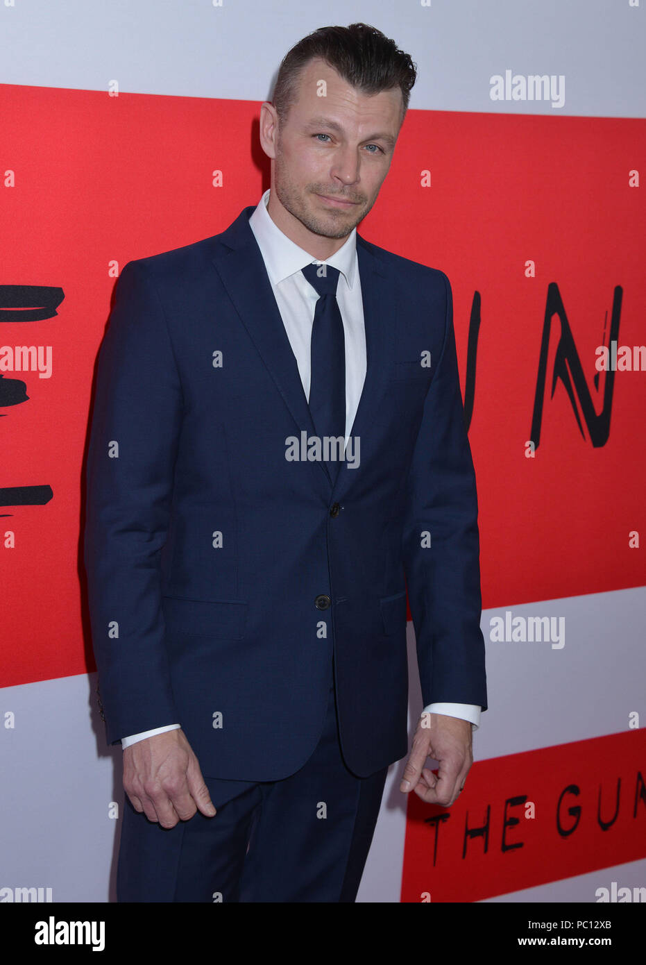 Peter Franzen 102 at the Gunman Premiere at the Regal Theatre in Los ...