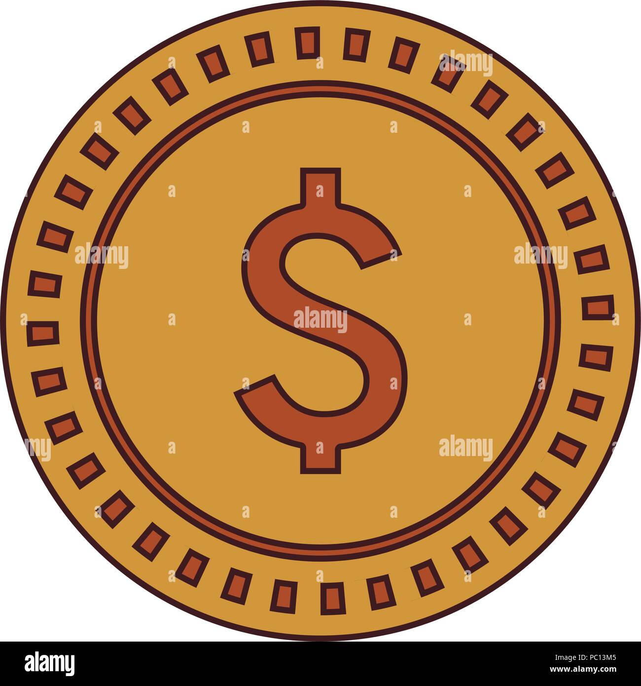 Money coin isolated vector illustration graphic design Stock Vector ...