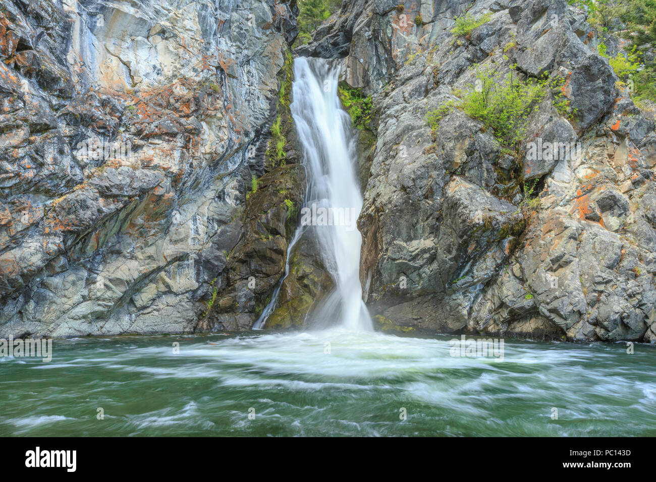 crow creek falls in the elkhorn mountains near radersburg, montana ...