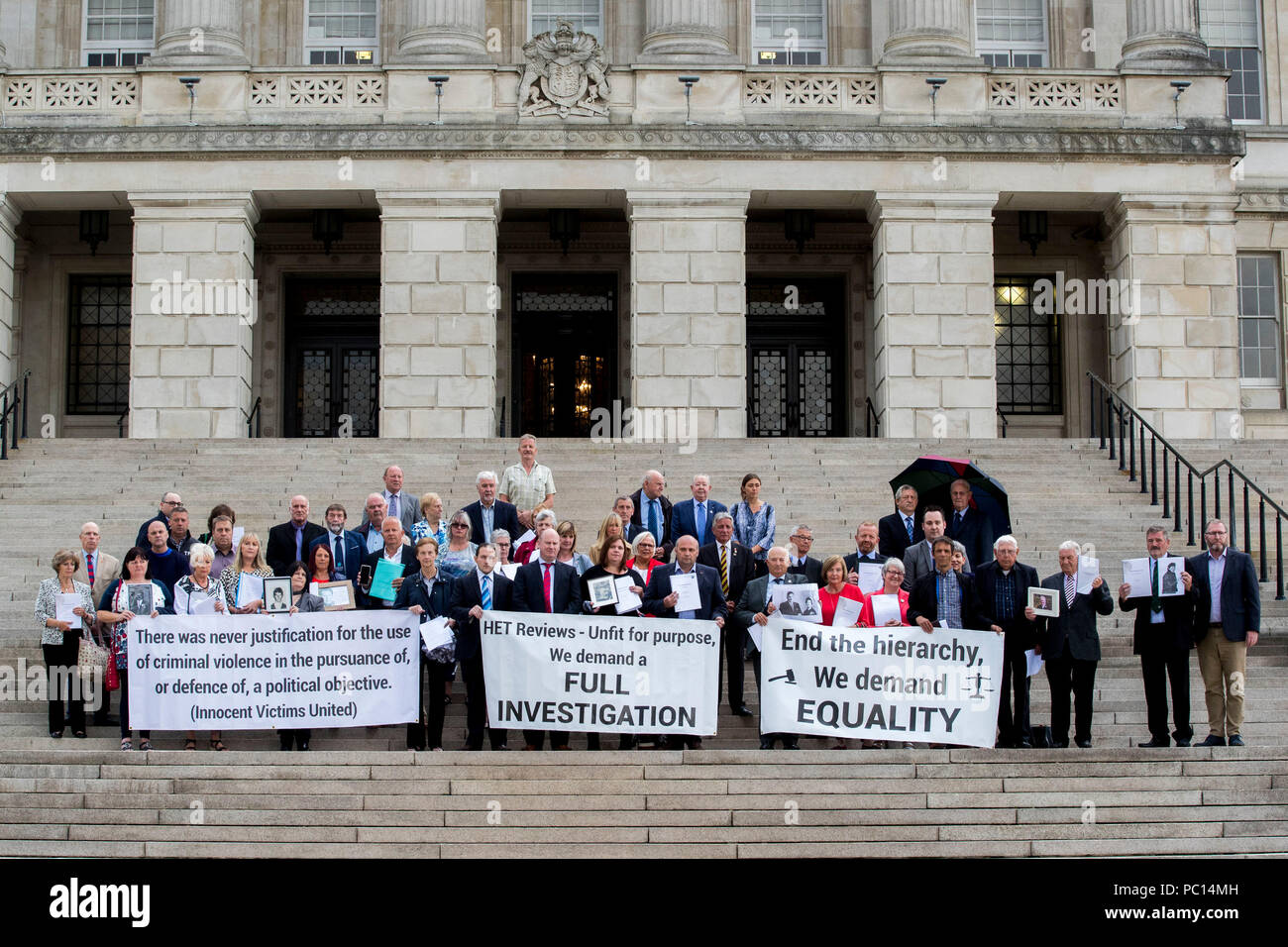 Victims and survivors of the Northern Ireland conflict attend a ...