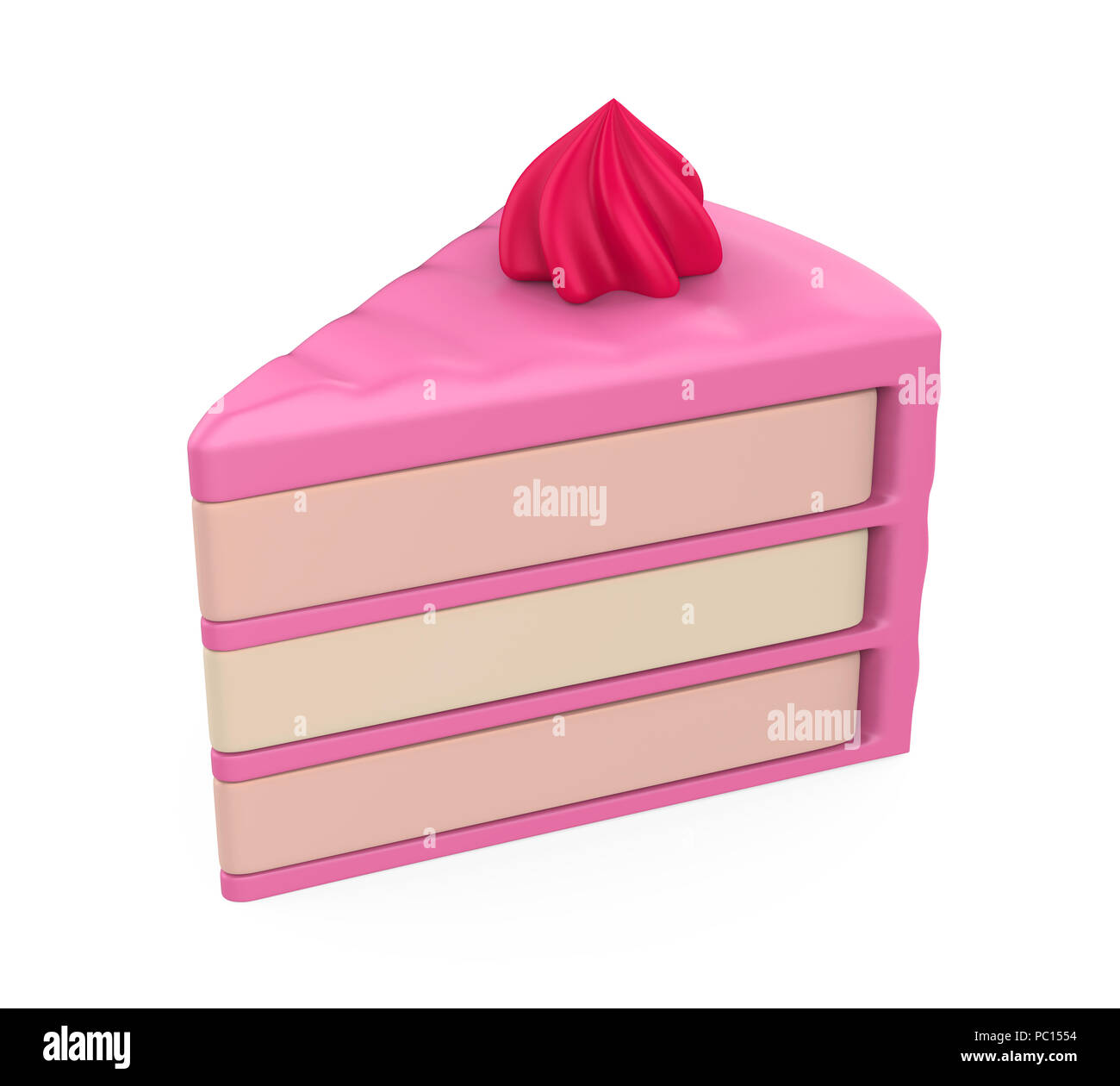 Slice of Cake Isolated Stock Photo - Alamy