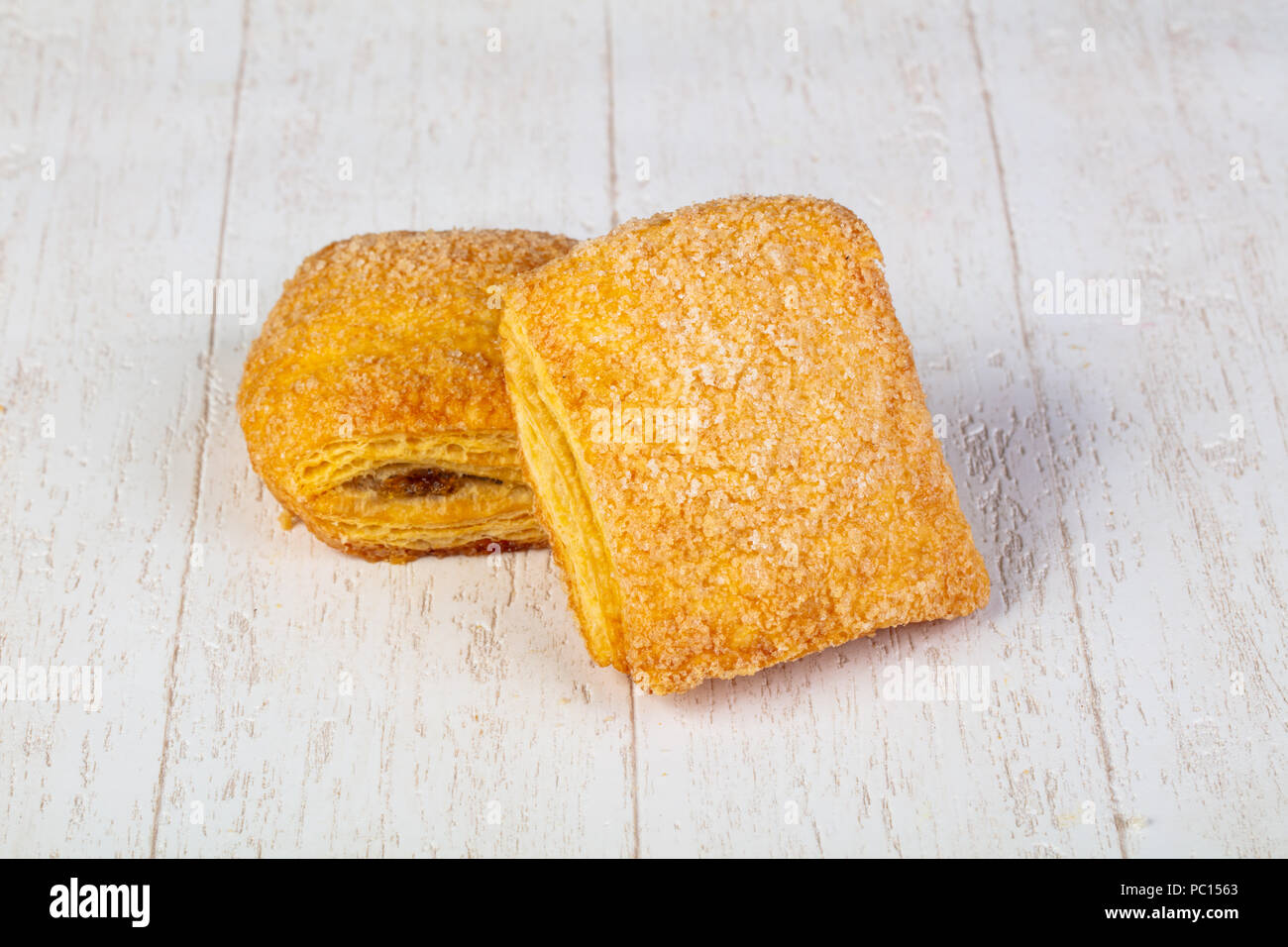 Sweet tastu bun with jam Stock Photo - Alamy