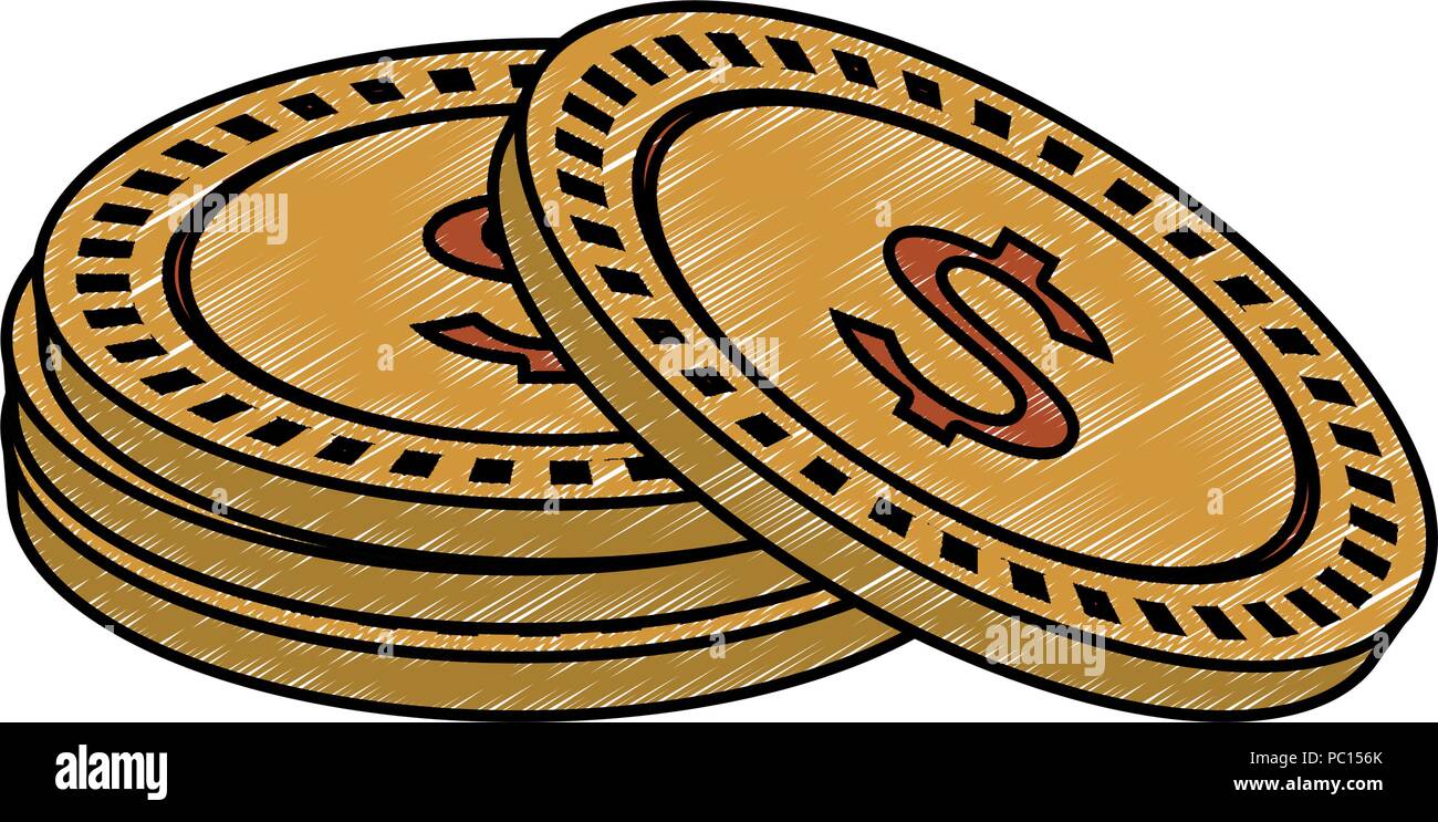 Money coins isolated vector illustration graphic design Stock Vector ...
