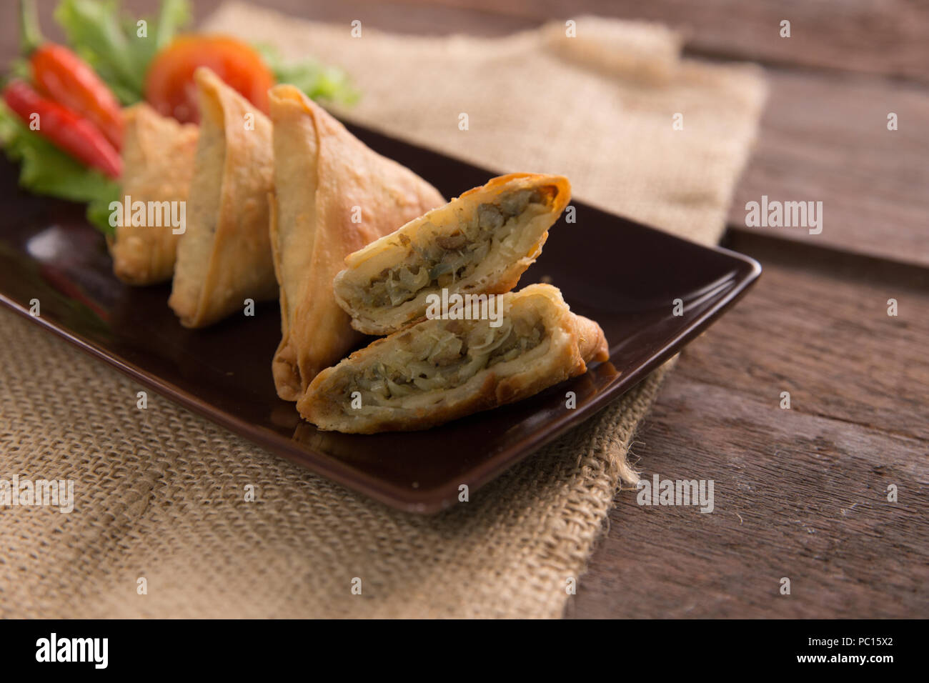 Sambusa plate hi-res stock photography and images - Alamy