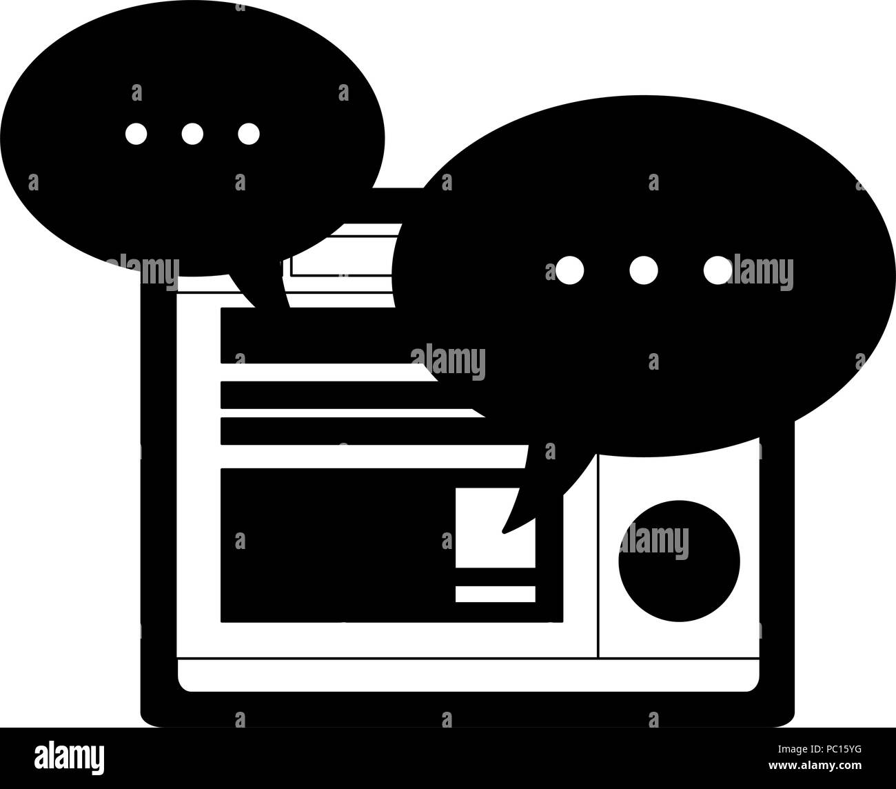 Navigation on tablet Black and White Stock Photos & Images - Alamy