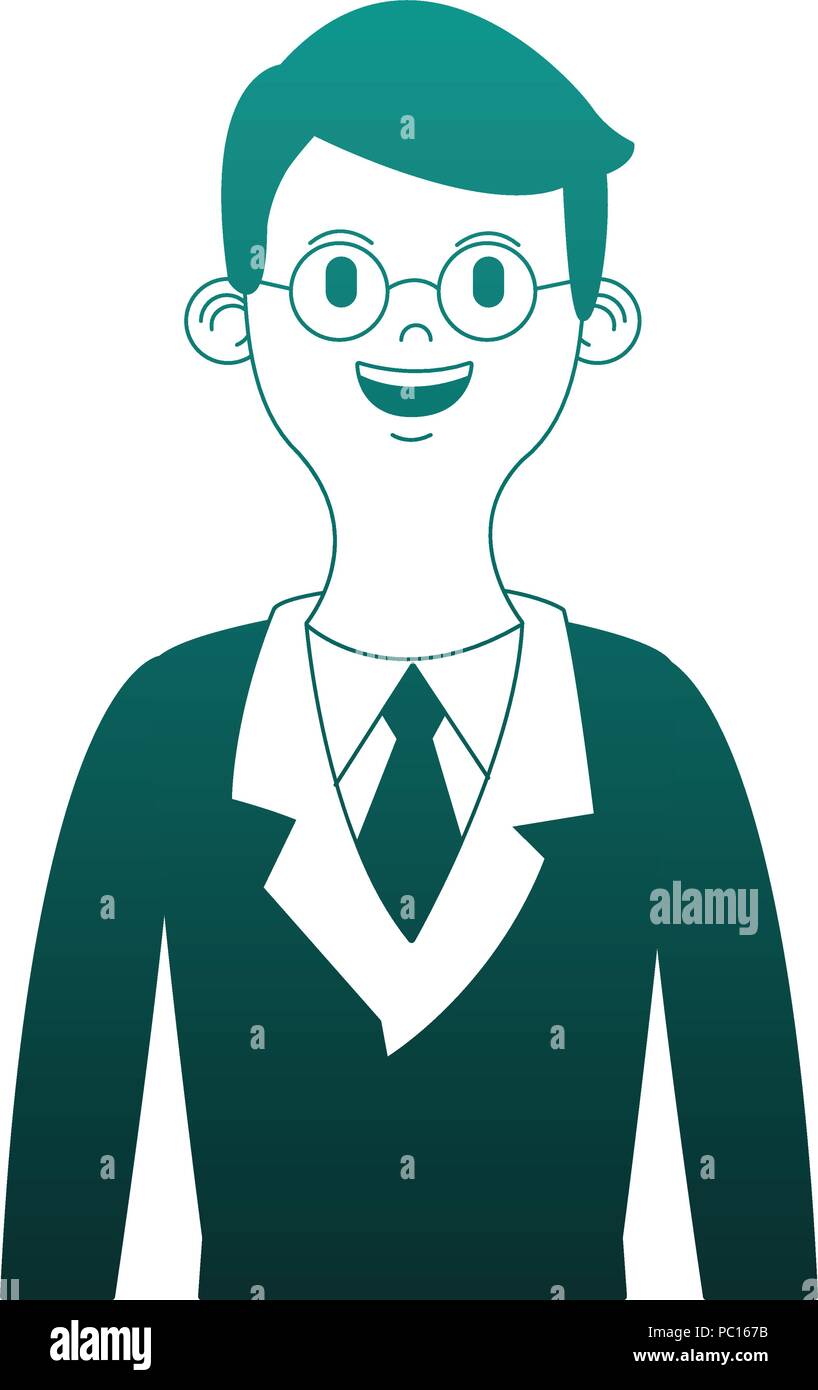 Businessman cartoon profile vector illustration graphic design Stock ...