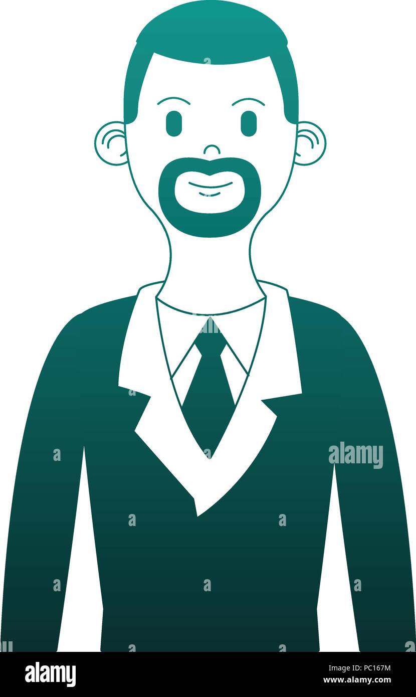 Businessman cartoon profile vector illustration graphic design Stock ...