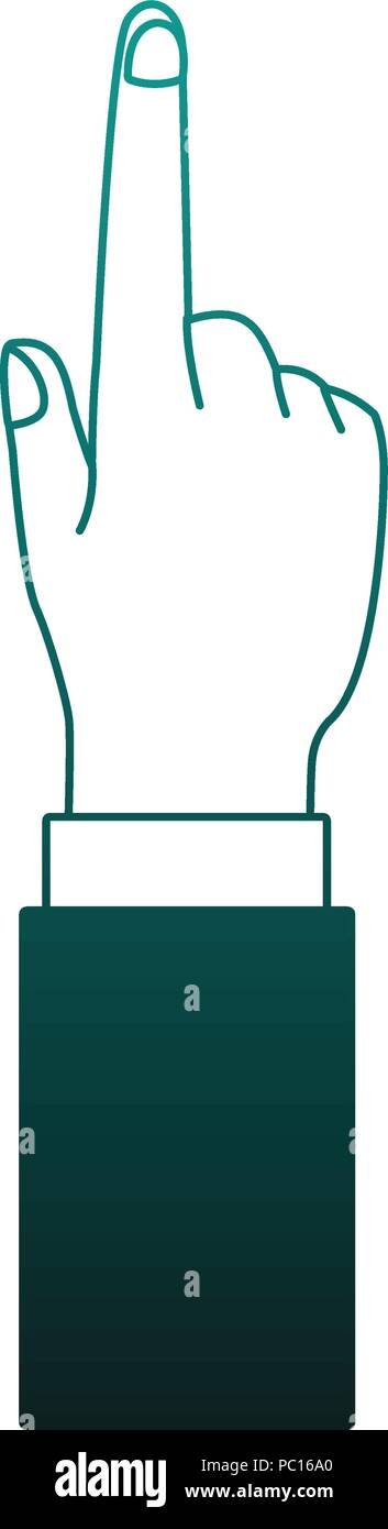 Hand pointing up cartoon vector illustration graphic design Stock ...