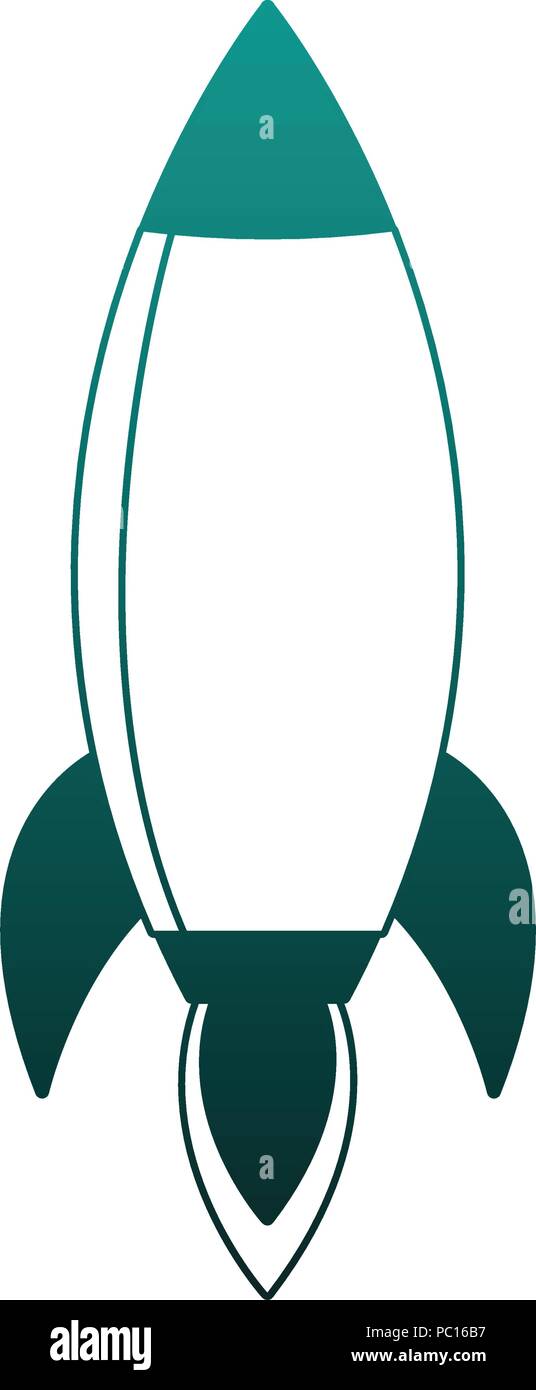 Spaceship rocket symbol vector illustration graphic design Stock Vector ...