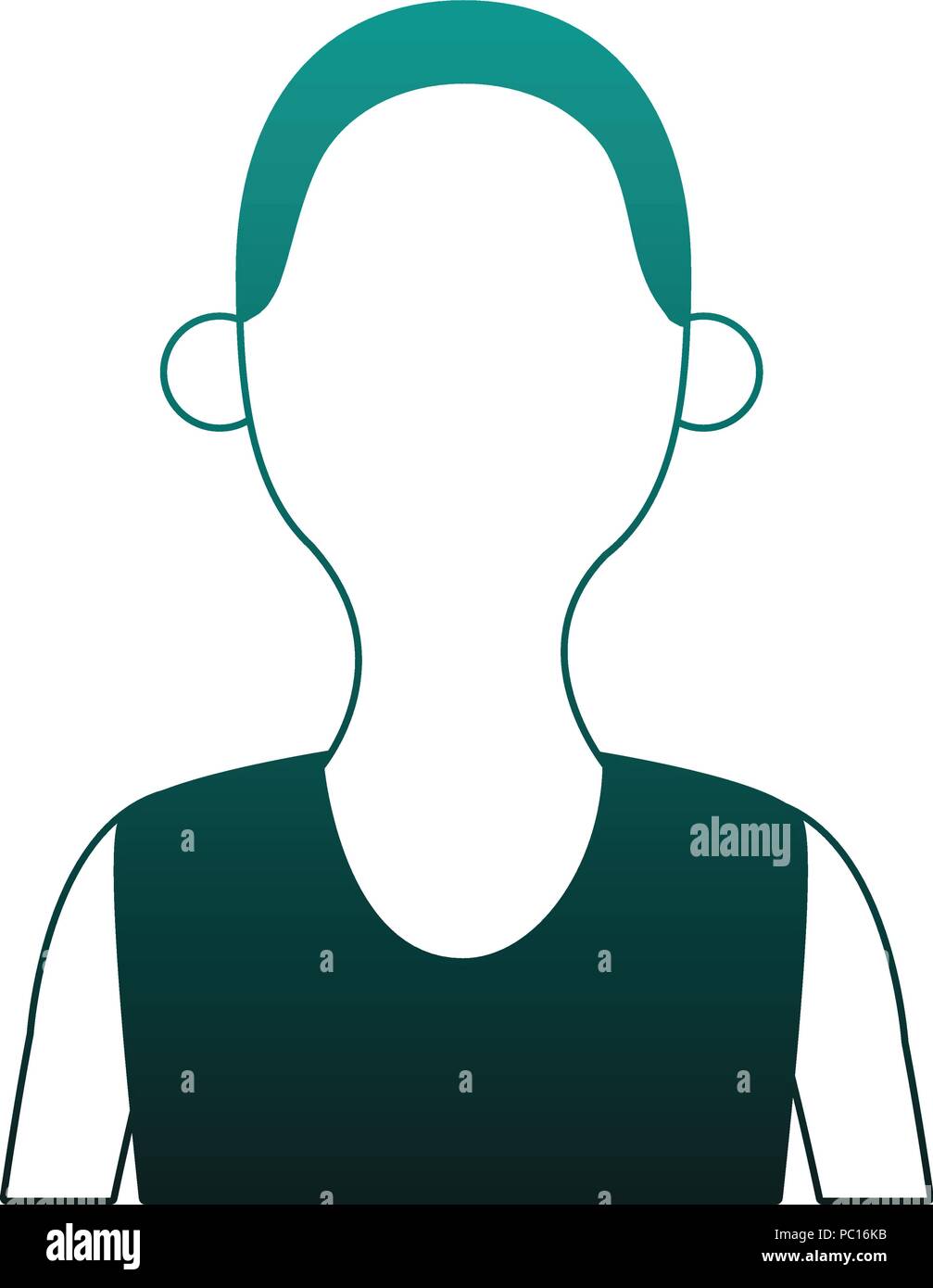 Young man cartoon profile vector illustration graphic design Stock ...