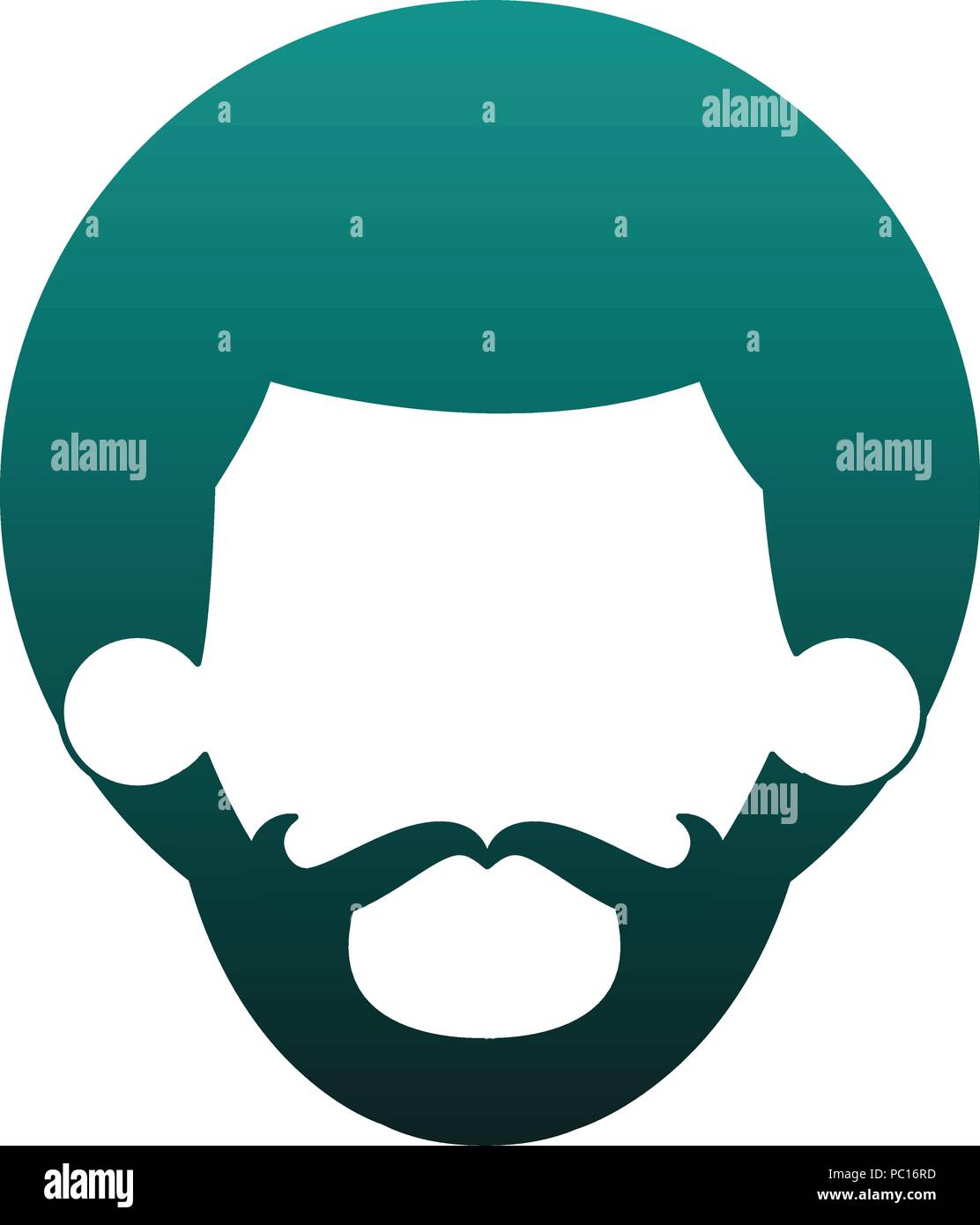 Afro man faceless head vector illustration graphic design Stock Vector ...