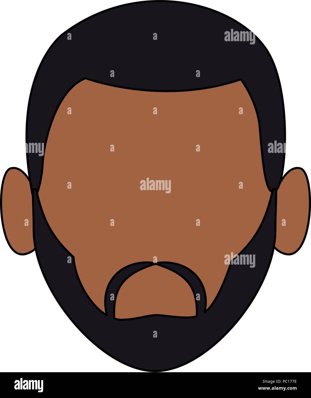 Man faceless head vector illustration graphic design Stock Vector Image ...