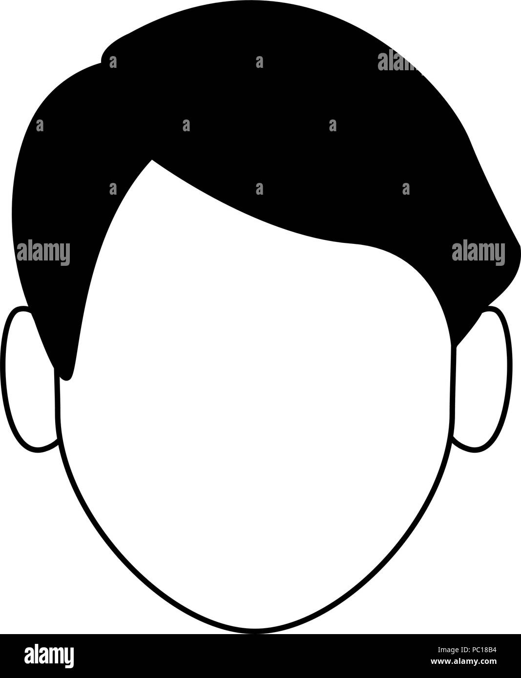 Man faceless head vector illustration graphic design Stock Vector Image ...
