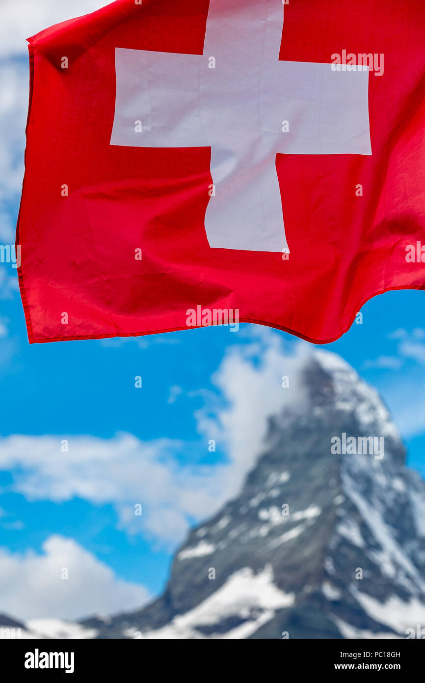 Flag switzerland in front hi-res stock photography and images - Alamy