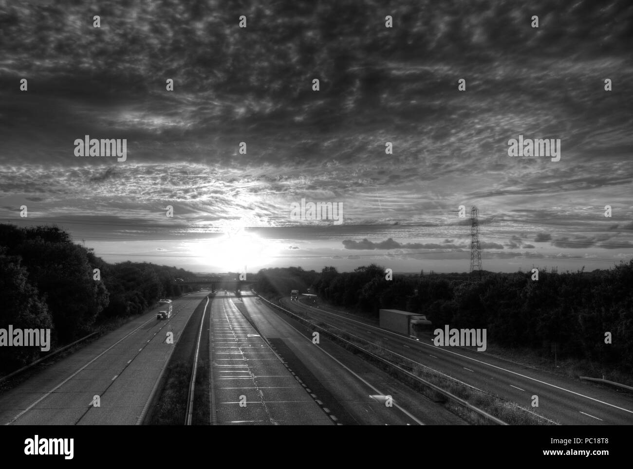 Mortoway sunset hi-res stock photography and images - Alamy