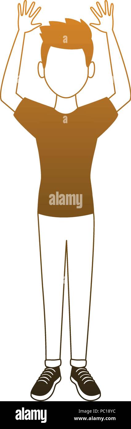 Young man cartoon vector illustration graphic design Stock Vector Image ...