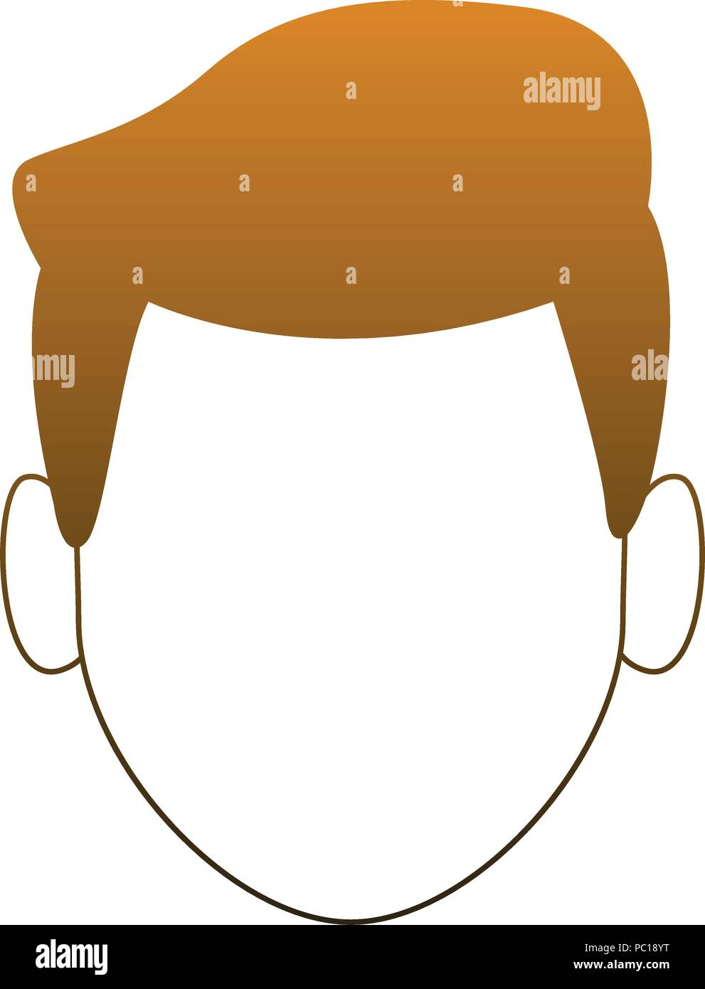 Man faceless head vector illustration graphic design Stock Vector Image ...