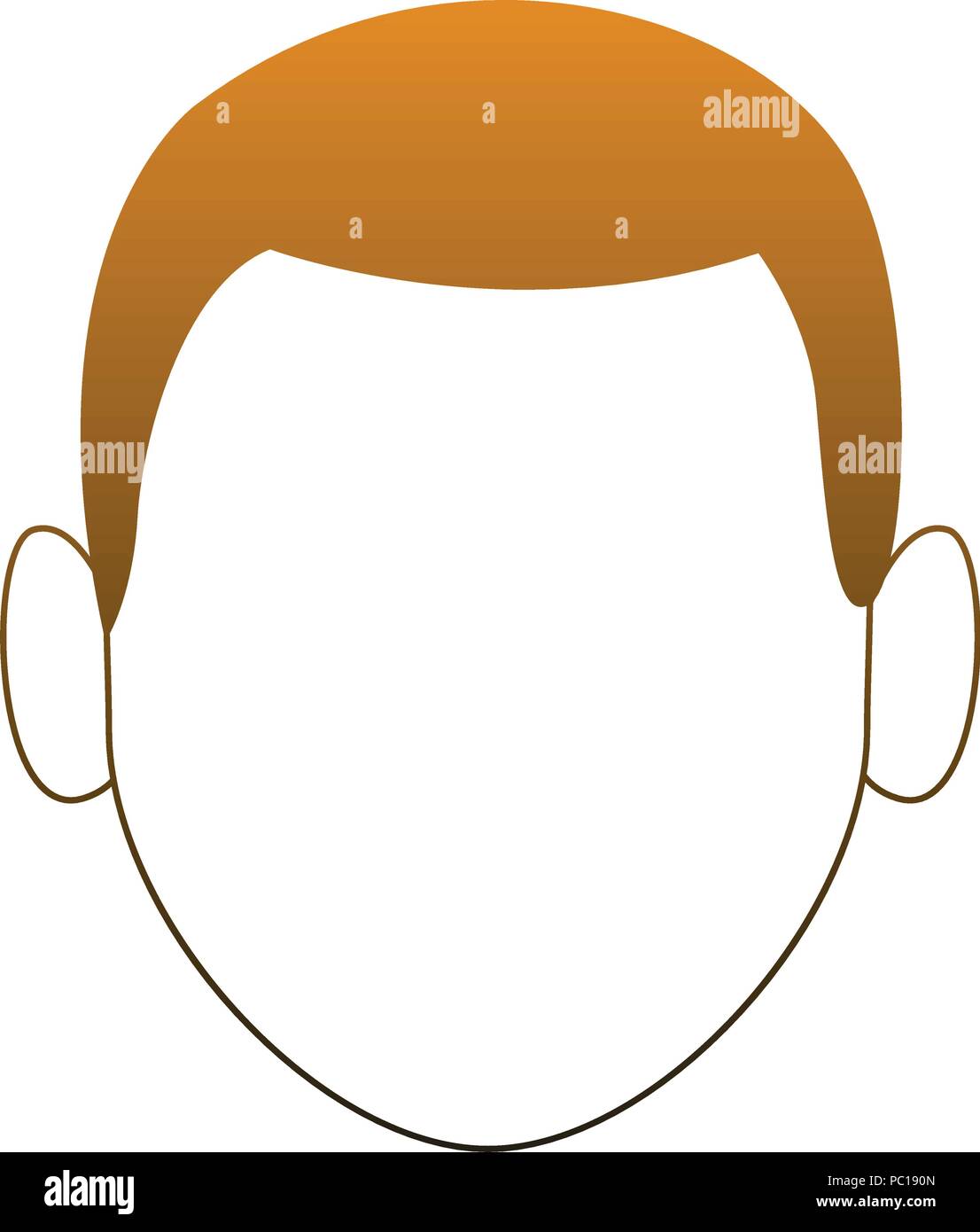 Man faceless head vector illustration graphic design Stock Vector Image ...