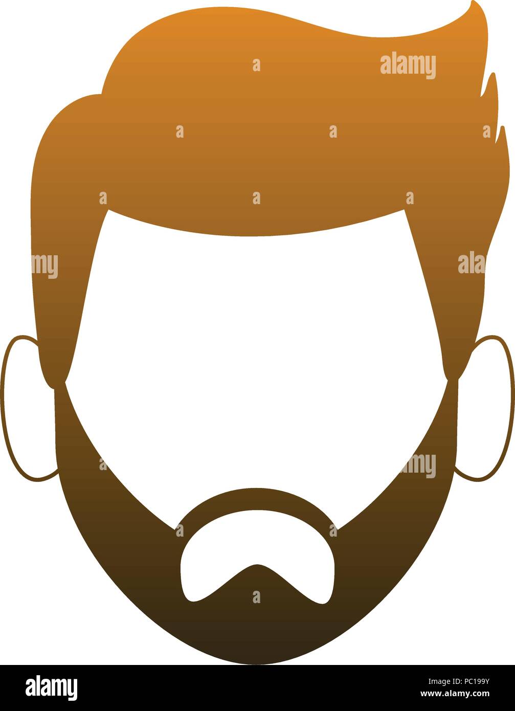 Man faceless head vector illustration graphic design Stock Vector Image ...