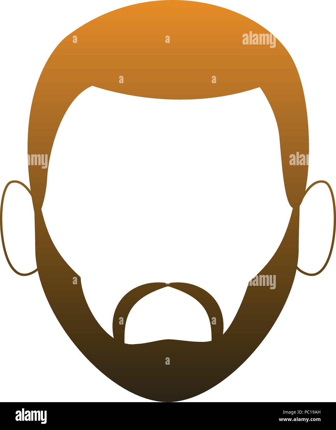 Man faceless head vector illustration graphic design Stock Vector Image ...