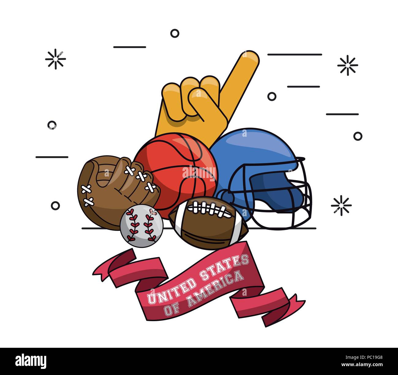 Usa sports Stock Vector Images - Alamy