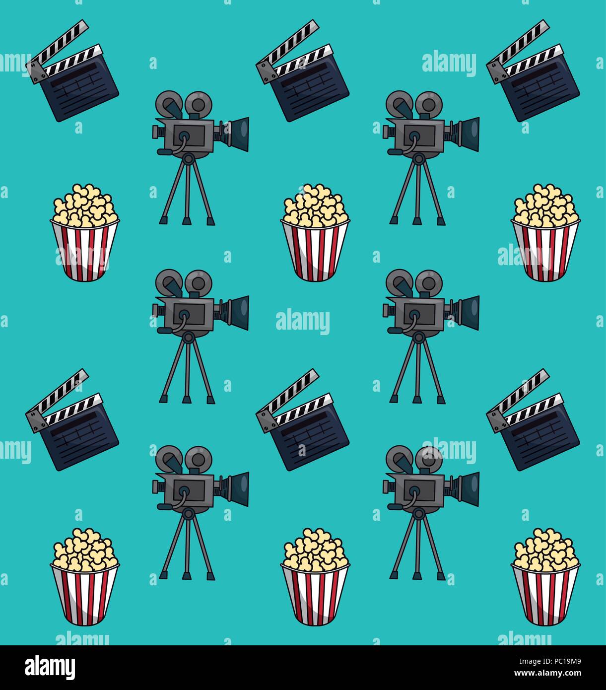 Cinema pattern background Stock Vector Image & Art - Alamy