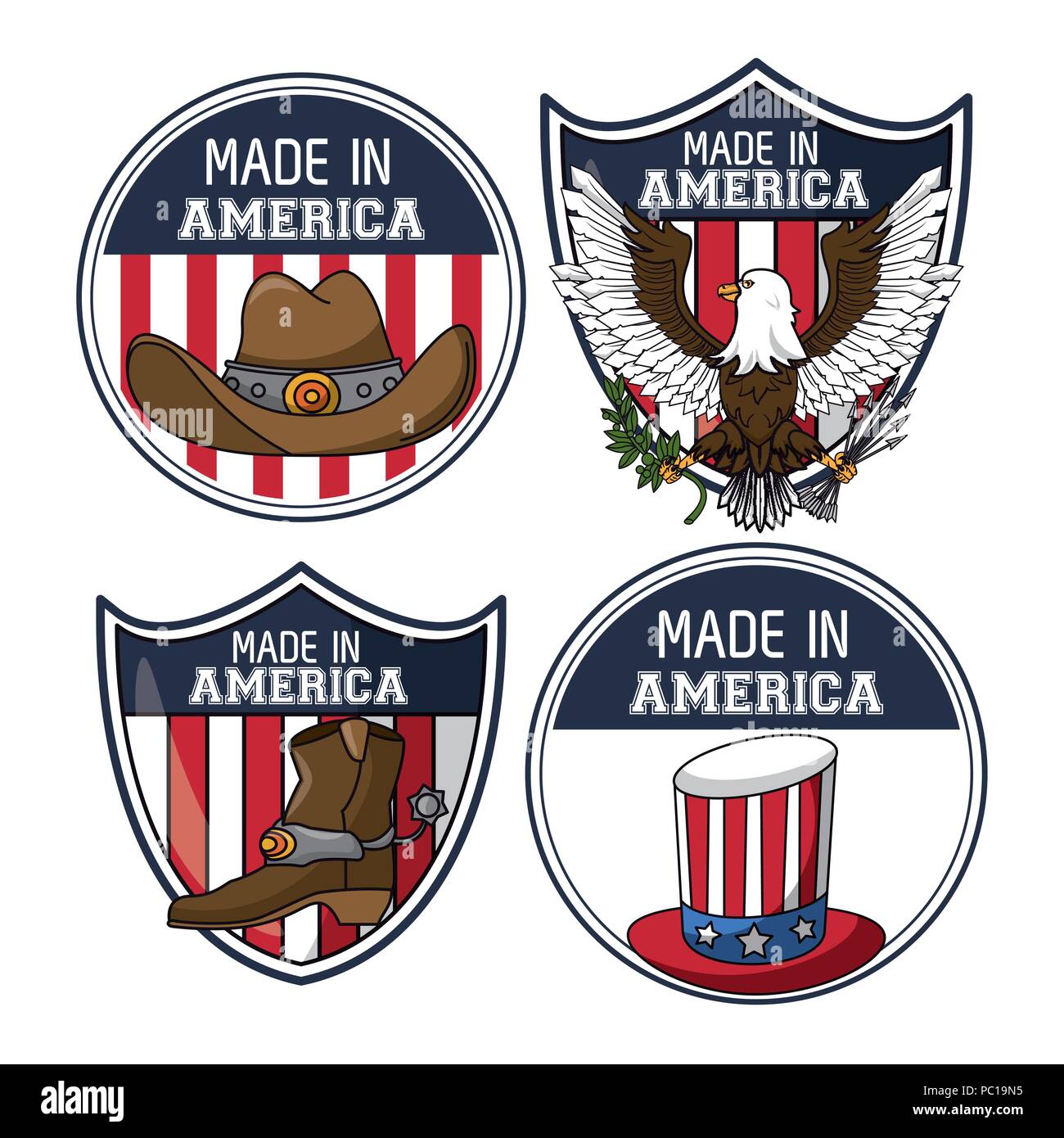 Hat emblems Cut Out Stock Images & Pictures - Alamy