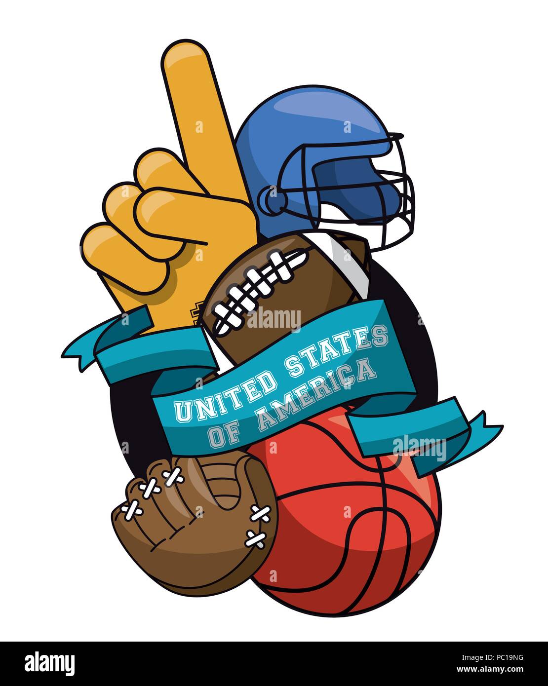 USA sports emblem Stock Vector Image & Art - Alamy