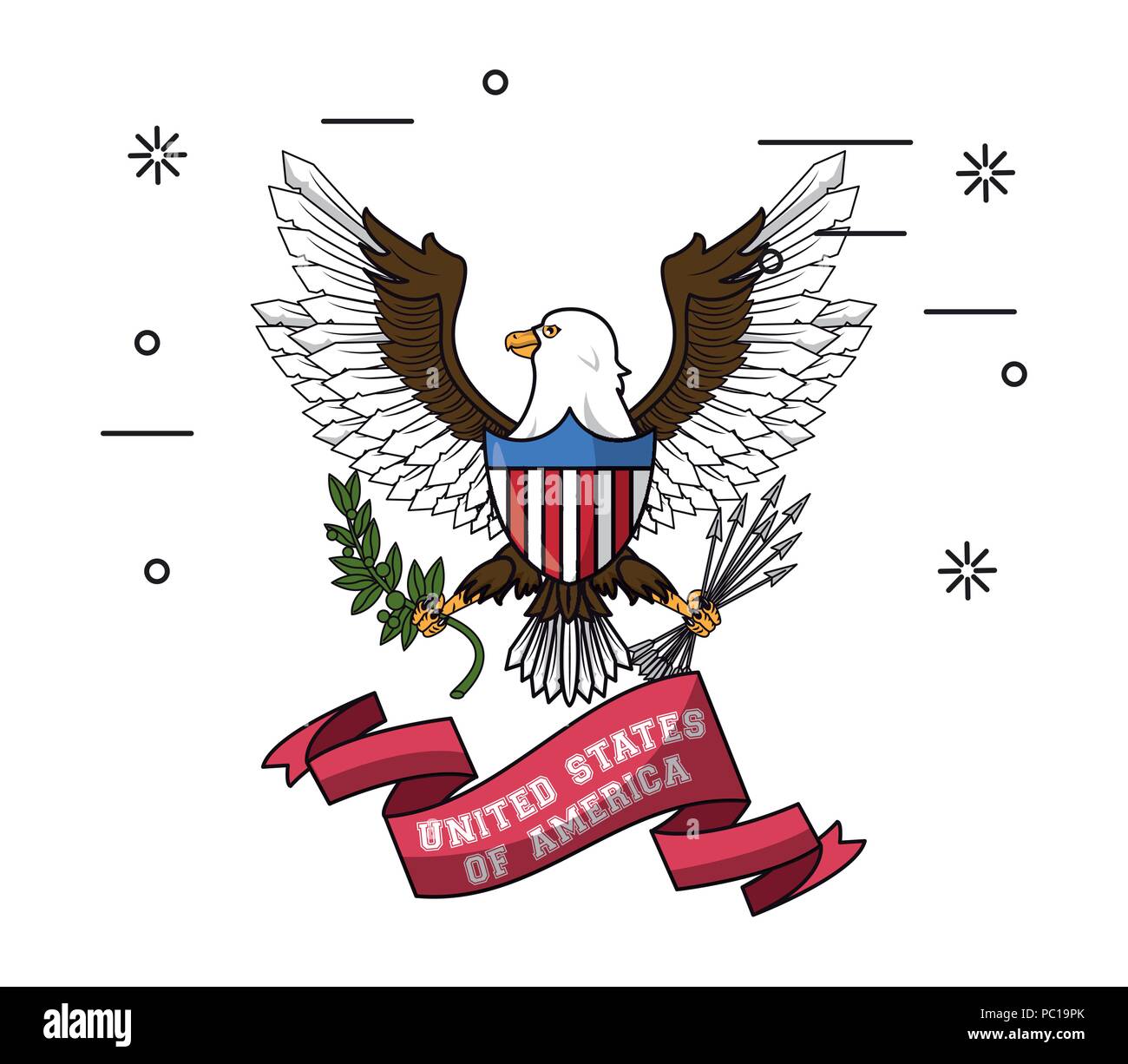 USA patriotic emblem Stock Vector Image & Art - Alamy