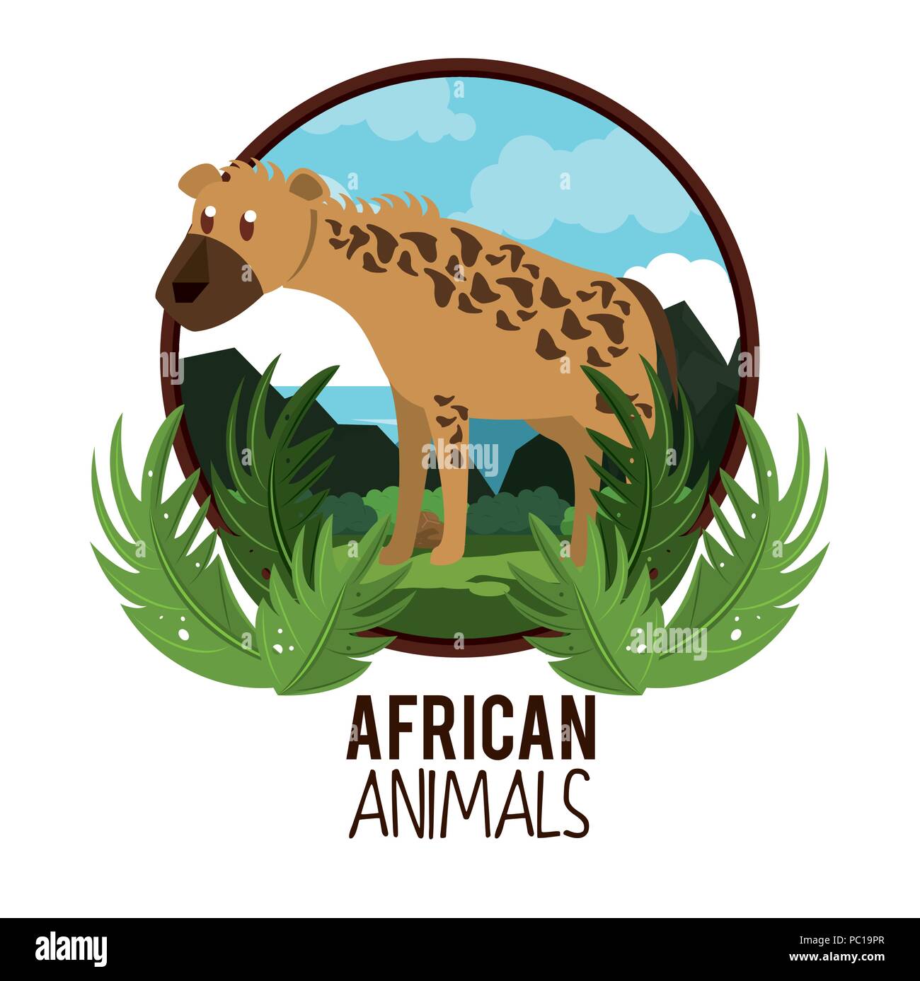 African animals cartoon Stock Vector Image & Art - Alamy