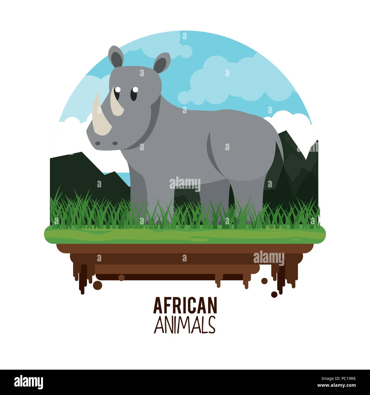 African animals cartoon Stock Vector Image & Art - Alamy
