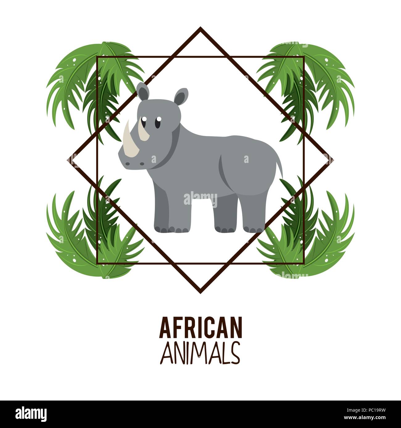 African animals cartoon Stock Vector Image & Art - Alamy