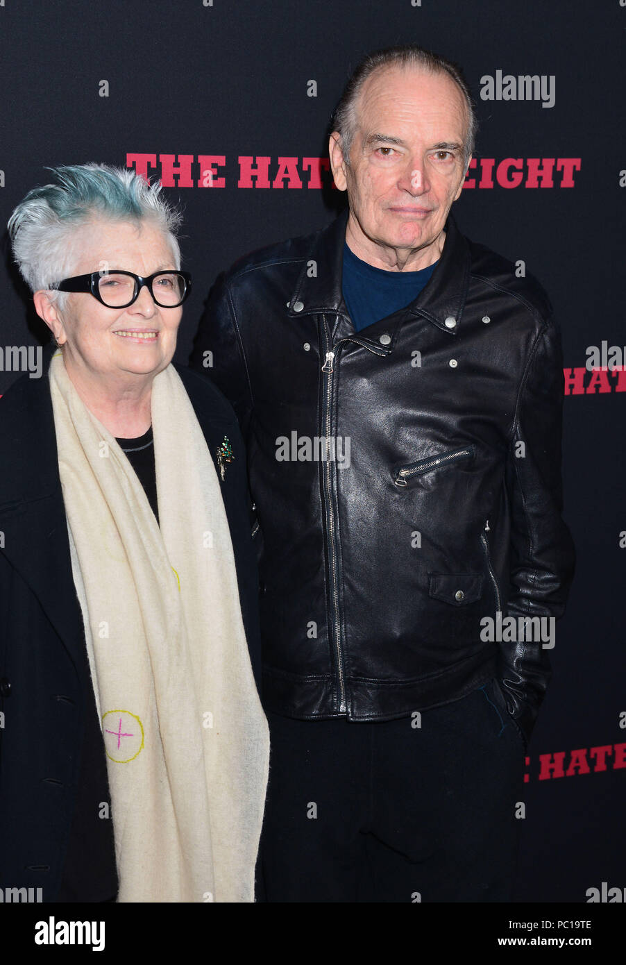 Ursula Bower, Tom Bower at the Hateful Eight Premiere at the Arclight ...