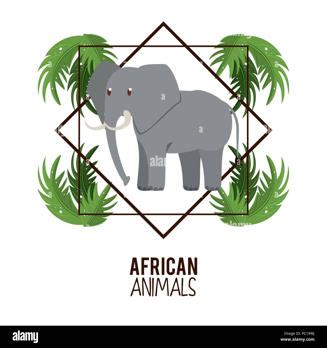 African animals cartoon Stock Vector Image & Art - Alamy