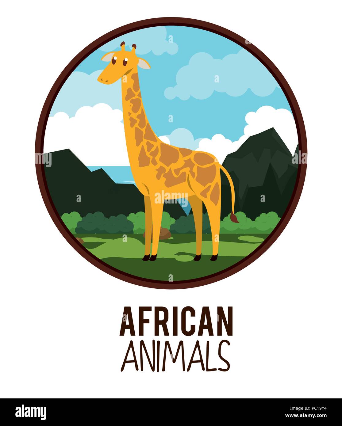African animals cartoon Stock Vector Image & Art - Alamy