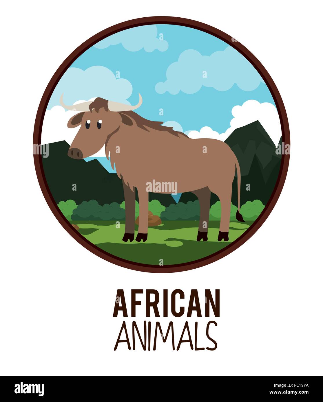 African animals cartoon Stock Vector Image & Art - Alamy