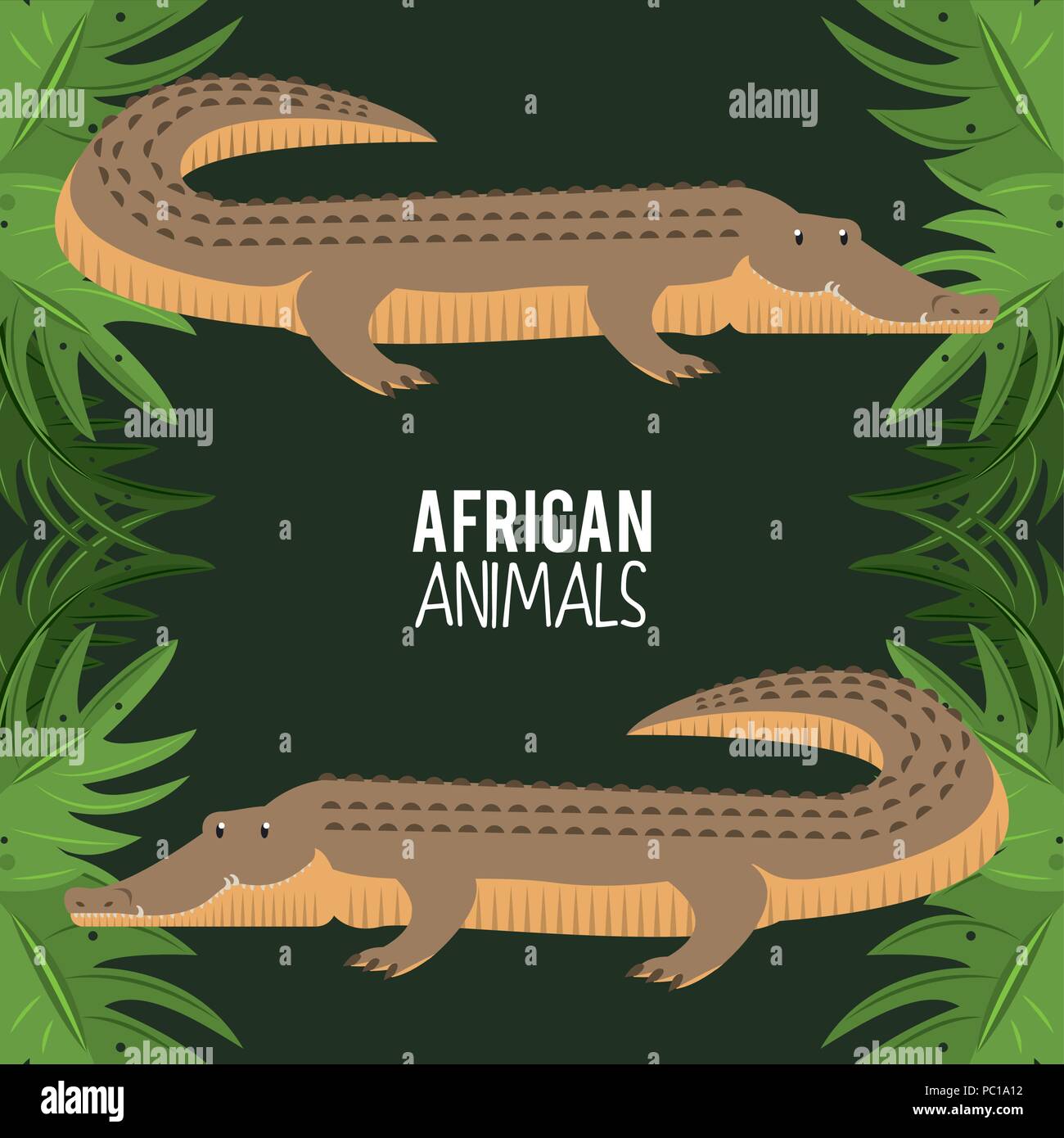 African animals cartoon Stock Vector Image & Art - Alamy