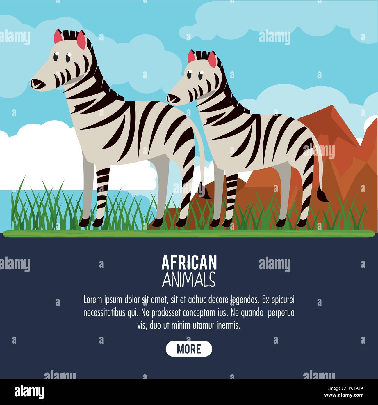African animals cartoon Stock Vector Image & Art - Alamy